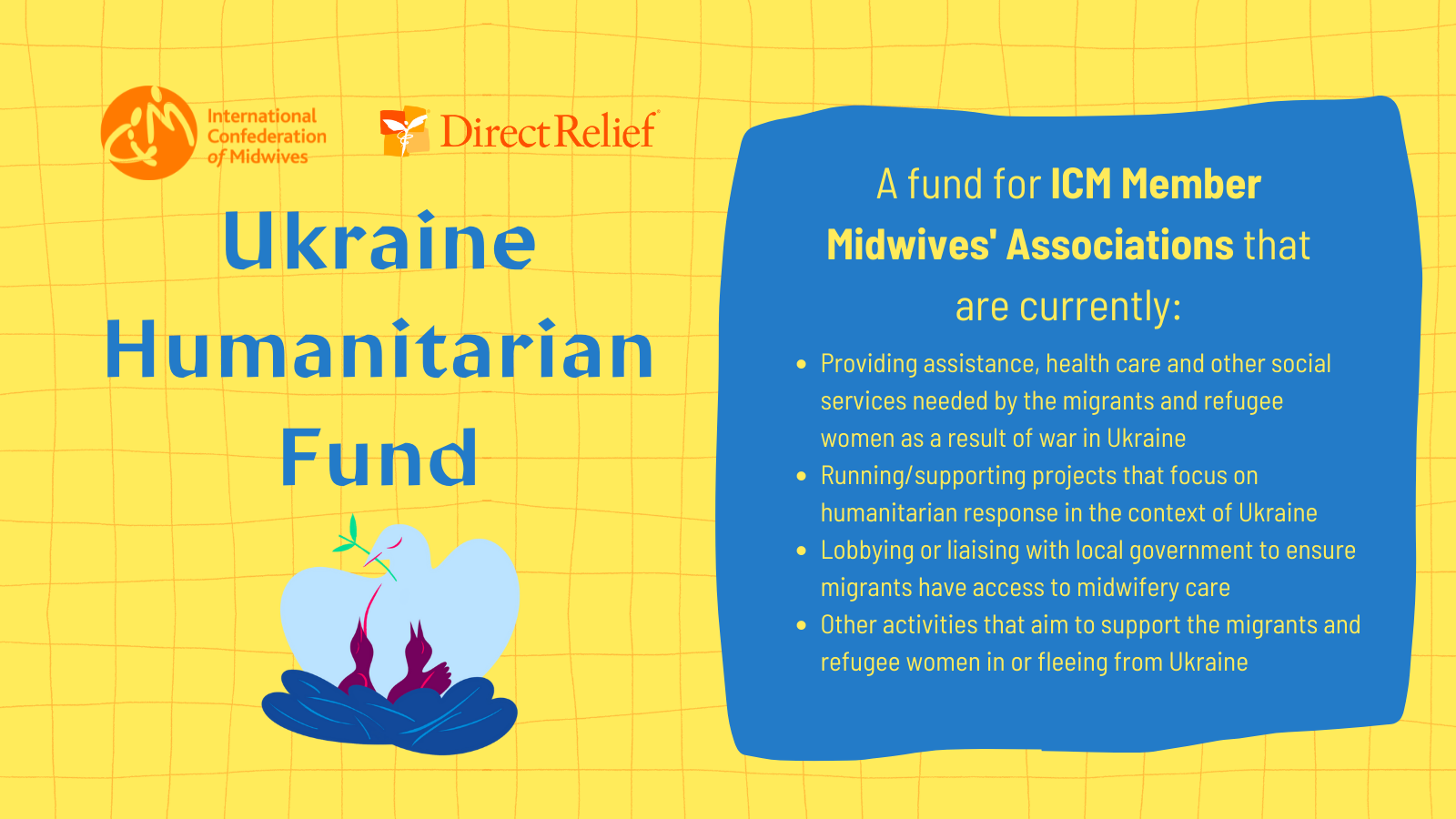 CALL FOR APPLICATIONS: ICM/Direct Relief Ukraine Humanitarian Fund ...